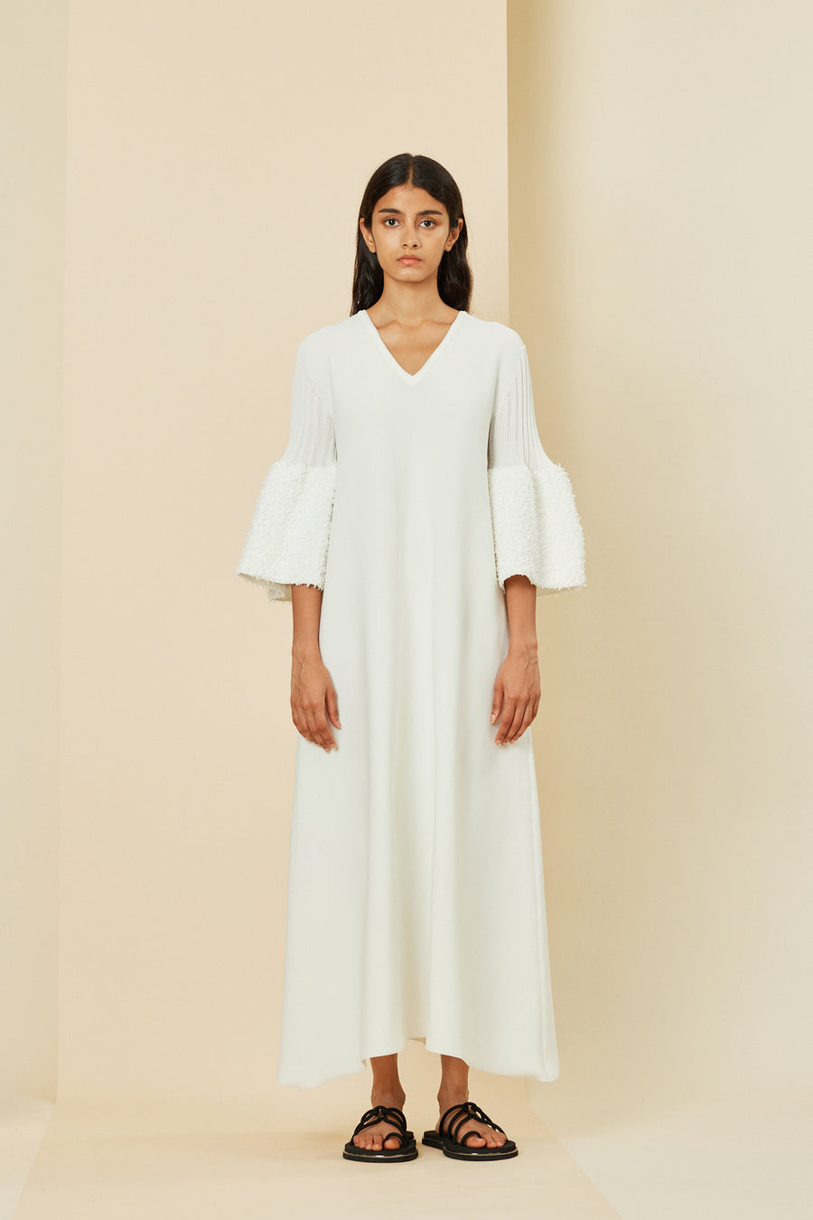 POTTERY REEF SHORT BELL SLEEVE FLARE DRESS