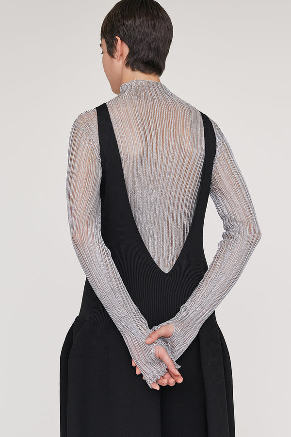 POTTERY V-NECK SLEEVELESS DRESS