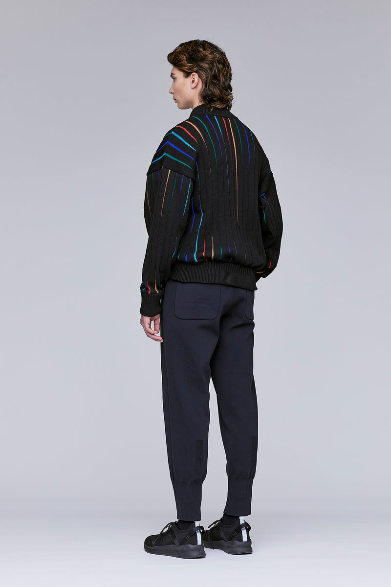 LOUVER STAND-UP COLLAR BLOUSON